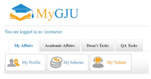 Helpdesk in MyGJU | German Jordanian University